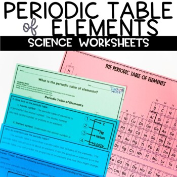 Periodic Table of Elements Activity Print or Digital